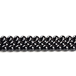 3mm Natural Black Onyx Gemstone Round Loose Beads Crystal Stone Bracelet Necklace Accessories Crafts for Jewelry Making DIY,1 Strand 15"