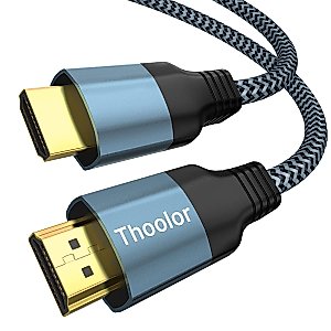 HDMI Cable, 4K HDMI to HDMI Cable 10 FT HDMI Cord 18Gbps High Speed HDMI 2.0 Cable，4K, 3D, 2160P, 1080P, 28AWG Braided HDMI Cord for Laptop, Monitor, PS5, PS4, Xbox One, Fire TV, & More