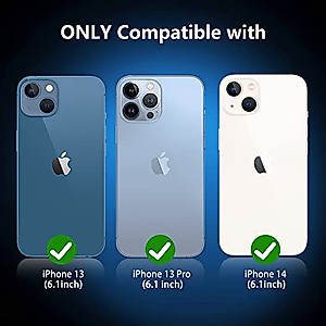 xiwxi Compatible With iPhone 13/iPhone 14 Tempered Glass Screen Protector [6.1 inch]-[2 Pack]