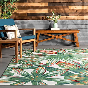 nuLOOM Contemporary Floral Lindsey Area Rug, 6' Round, Multi