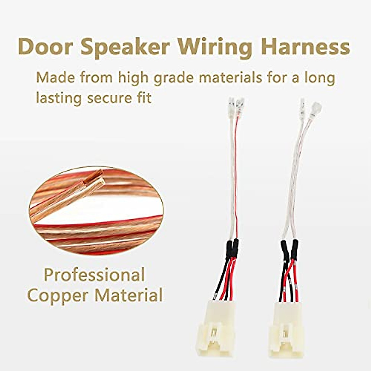 RED WOLF Update Car Dash Tweeter Speaker Wiring Harness Connector for Select Toyota Tundra 2007-2019, Sequoia 2001-2019, Sienna 2004-2010 with JBL Only 2PCS