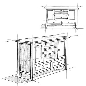 SIMPLIHOME Warm Shaker SOLID WOOD 47 Inch Wide Transitional TV Media Stand in Black For TVs up to 52 Inches, For The Living Room and Entertainment Center