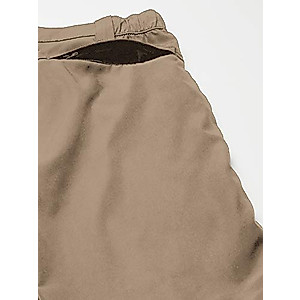 Wrangler Authentics Men's Performance Side Elastic Utility Short, Desert Sand, 38