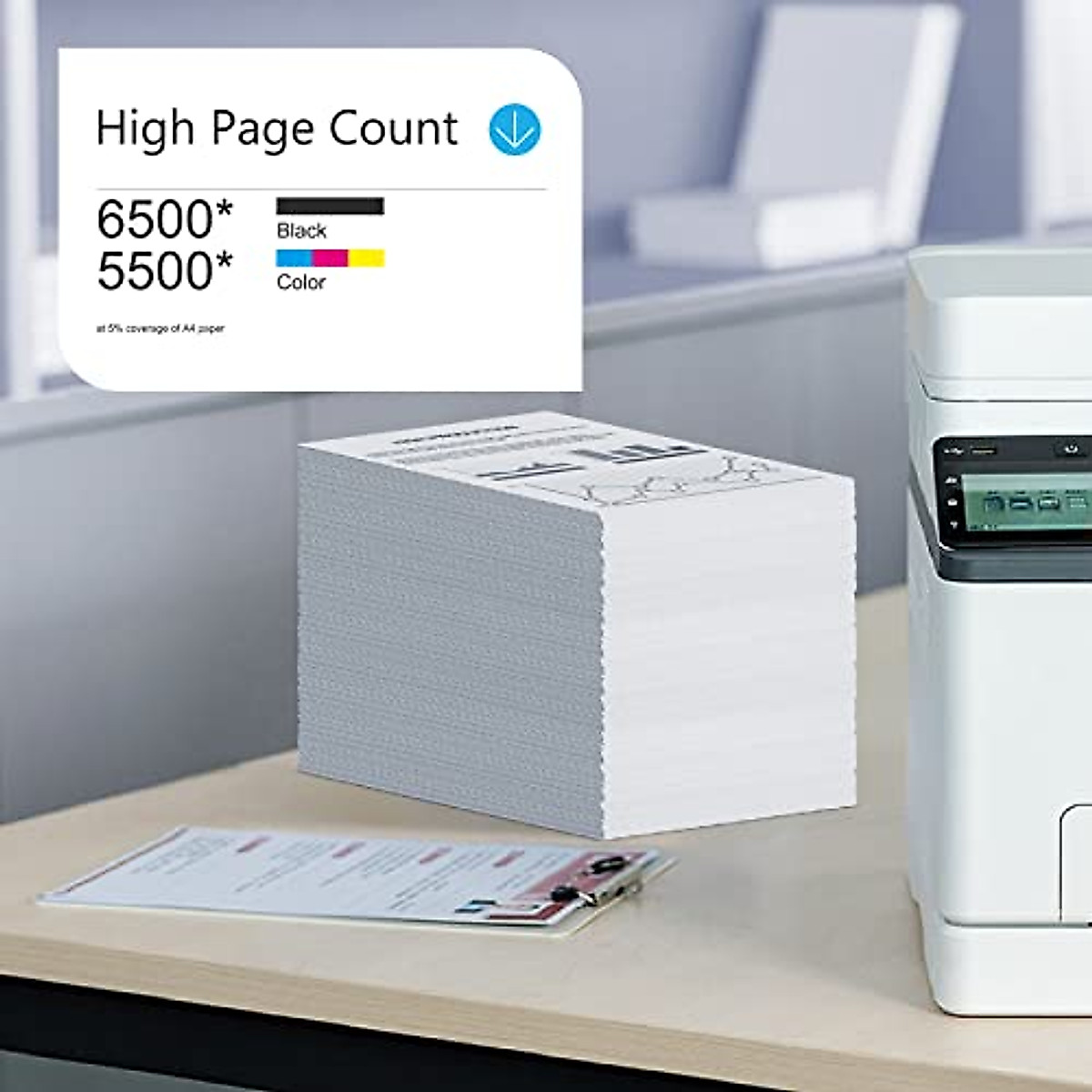 508A Toner Cartridge (4 Pack, 1BK/1C/1M/1Y) - UOTY Compatible 508A CF360A CF361A CF362A CF363A Toner Replacement for HP Enterprise MFP M577dn M577f M577c M577dnm M577cm Printer Toner (High Yield)