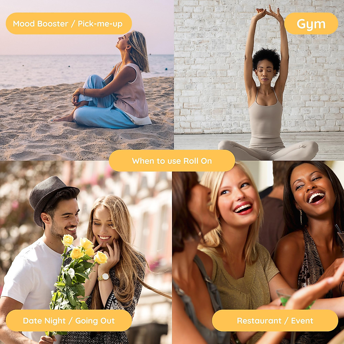 Honeysuckle Delicious Natural Pure Essential and Fragrance Oil Perfume Roll On with Organic Jojoba Oil, Eau de Toilette, Small-Batch, Alcohol Free, Handmade in California