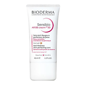 Bioderma - Sensibio - AR CC Cream - Anti Redness Face Cream - Skin Soothing and Moisturizing - Redness Reducing Moisturizer for Sensitive Skin