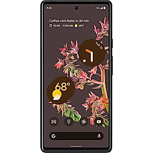 Google Pixel 6 – 5G Android Phone - Unlocked Smartphone with Wide and Ultrawide Lens - 128GB - Stormy Black