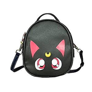 Kerr's Choice Girl Women Cute Black Kitty Bag Animie Moon Purse Luna Cat Bag Black Cat Backpack