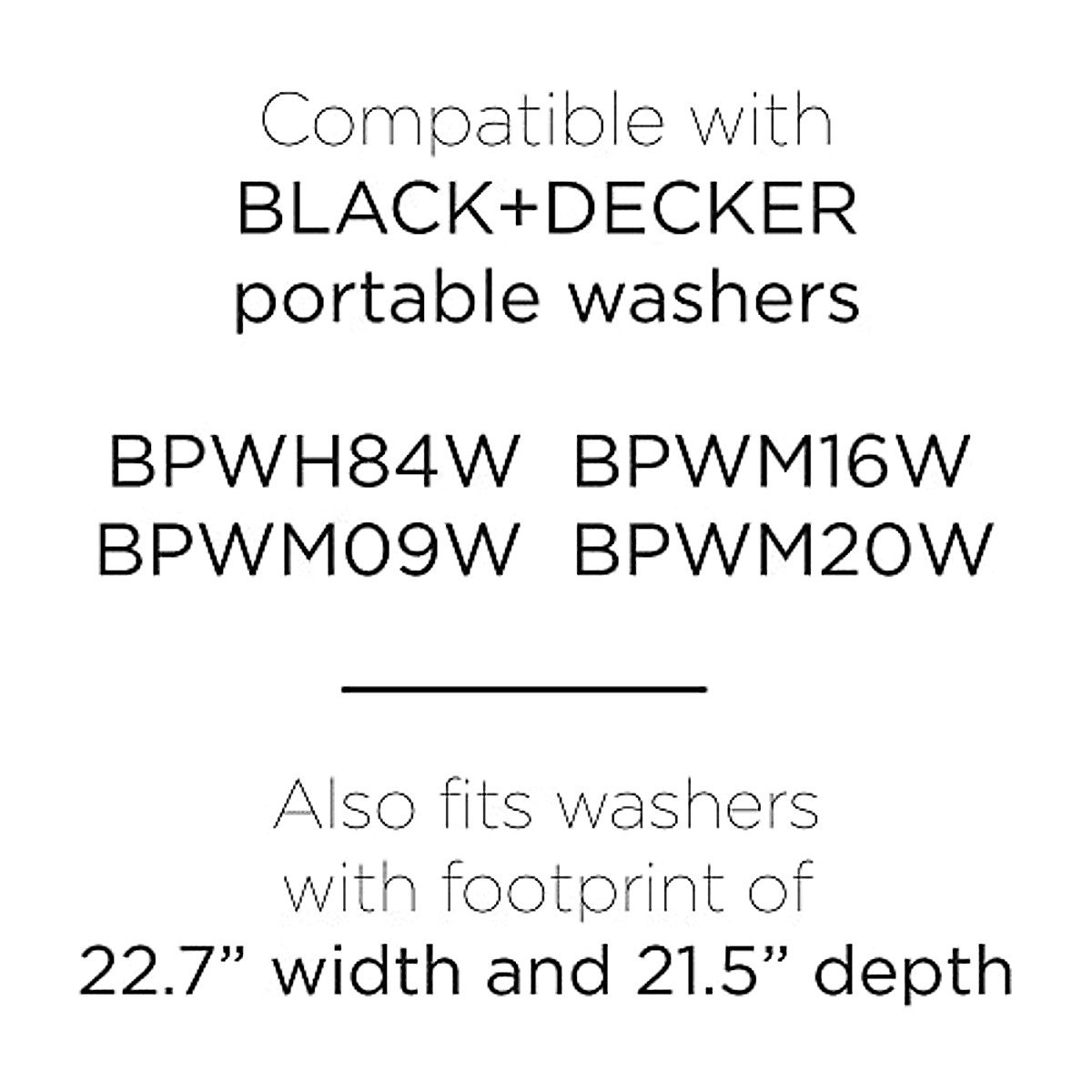 BLACK+DECKER BWDS Washer Dryer Stacking Rack Stand, White