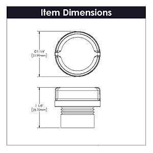Hickory Hardware Pipeline Collection Knob 1-1/4 Inch Diameter Black Nickel Vibed Finish