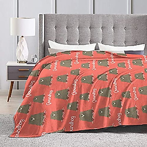 Groundhog Day Fleece Blanket Throw Blanket, Ultra-Soft Cozy Micro Fleece Blanket for Sofa, Couch, Bed, Camping, Travel, & Car Use-All Seasons Suitable 50"X40"