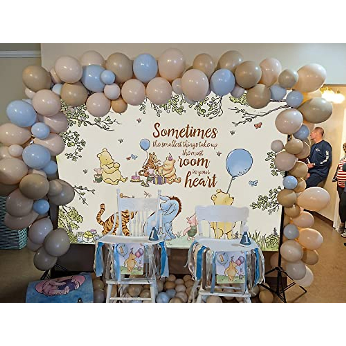 Classic Bear and Friends Photography Backdrop Newborn Baby Shower Decoration Background Boys Girls Birthday Party Backdrop Studio Props 5x3ft