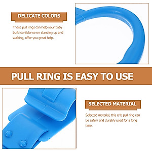 1 Pair Cot Baby Bed Baby Playpen Baby Crib Hanging Rings Infant Crib Pull Rings Baby Walking Exercise Assistant Safety Ring Supplies The Fence Accessories