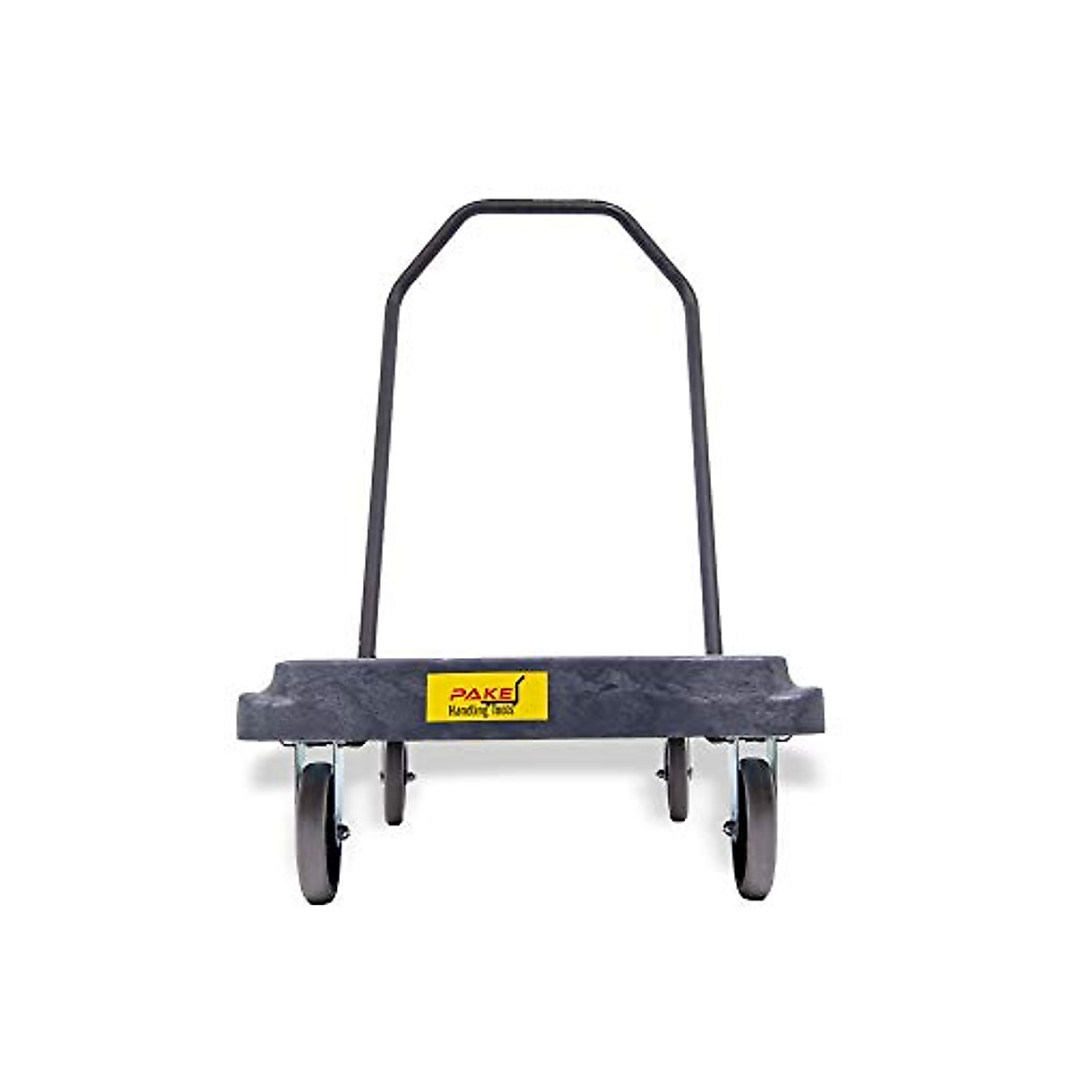 Plastic Platform Folding Cart, 400 lb. Cap, 31"x20" Platform, Versatile and Heavy Duty Rolling Dolly Cart with Wheels, 8.5" Platform Height, Pake Handling Tools