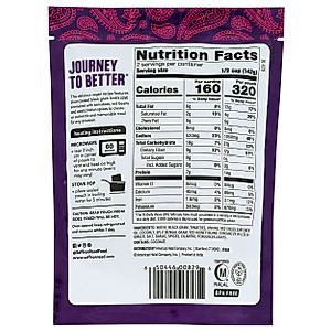 Saffron Road Bombay Lentils Meal Pouch, 10 oz - Vegan, Gluten Free, Non GMO, Halal, Kosher