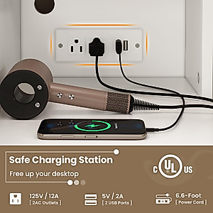 HAUOMS Makeup Vanity with Lights & Sliding Mirror, Vanity Desk with Jewelry Organizer, Glass Cabinet & 5 Drawers, Dressing Table, Modern White