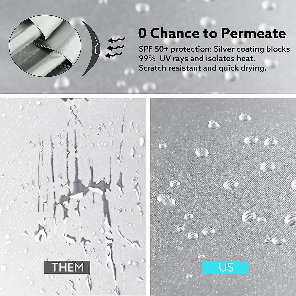 G4Free 68 Inch UV Protection Golf Umbrella Auto Open Vented Double Canopy Oversize Extra Large Windproof Sun Rain Umbrellas (Silver/Black)