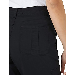 Lee Women's Relaxed Fit Avey Knit Waist Cargo Bermuda Short Black 6