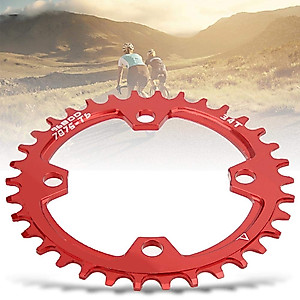 Bike Chainring,96BCD Bike Narrow Wide Round Chainring Repair Single Chain Ring for Mountain ycle (34T)