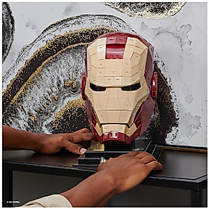 4D Build, Marvel Iron Man 3D Puzzle Model Kit with Stand 96 Pcs | Iron Man Helmet Desk Decor | Building Toys | 3D Puzzles for Adults & Teens 12+