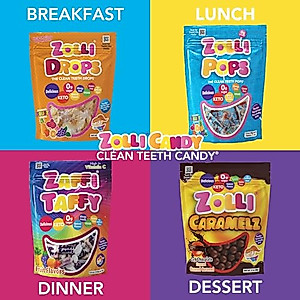 Zollipops Clean Teeth Lollipops AntiCavity Sugar Free Candy with Xylitol for a Healthy Smile Great for Kids Diabetics and Keto DietStrawberry 3.1oz, Strawberry, 15 Count
