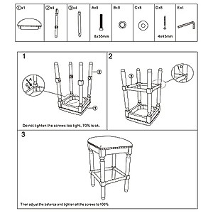 Homestripe Kitchen Counter Pub-Height Barstool 26 Inch Seat Height, Taupe Set of 2, Tan
