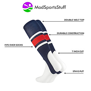 MadSportsStuff Baseball Stirrups Pattern E (Black/Gold/White, Medium)