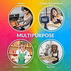 ABC Terry Cloth Oven Mitt 33 Cm. 3 Pairs of Beige Kitchen Oven Mitts Heat Resistant with 260 C Heat Resistance. Cut Resistant Cotton Oven Mittens for Kitchen with Top Loop. Washable Oven Gloves