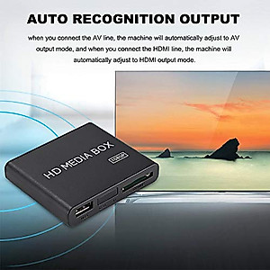 Socobeta 110-240V HDMI Media Player Mini 1080P Digital Player Box Support USB MP3 MMC SD MKV with Remote Control(US Plug)