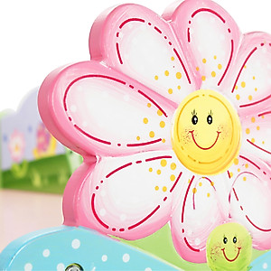 Fantasy Fields Magic Garden Multi-Tiered Wooden Children's Bookshelf and Storage Drawers, Multicolor