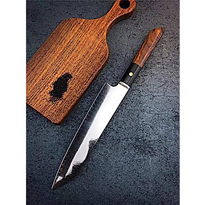 MASALONG 13inch VG10 Damascus Steel Chef Japanese Kitchen Knife 8inch Blade Knives Cooking knife (Kitchen8)
