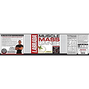 Labrada Nutrition Muscle Mass Gainer, Vanilla, 6 Pound (Packaging may Vary)