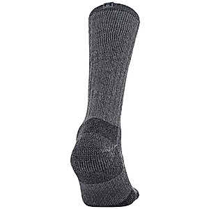 Under Armour Adult Hitch Coldgear Boot Socks, 2-Pairs , Pitch Gray/Black , Large