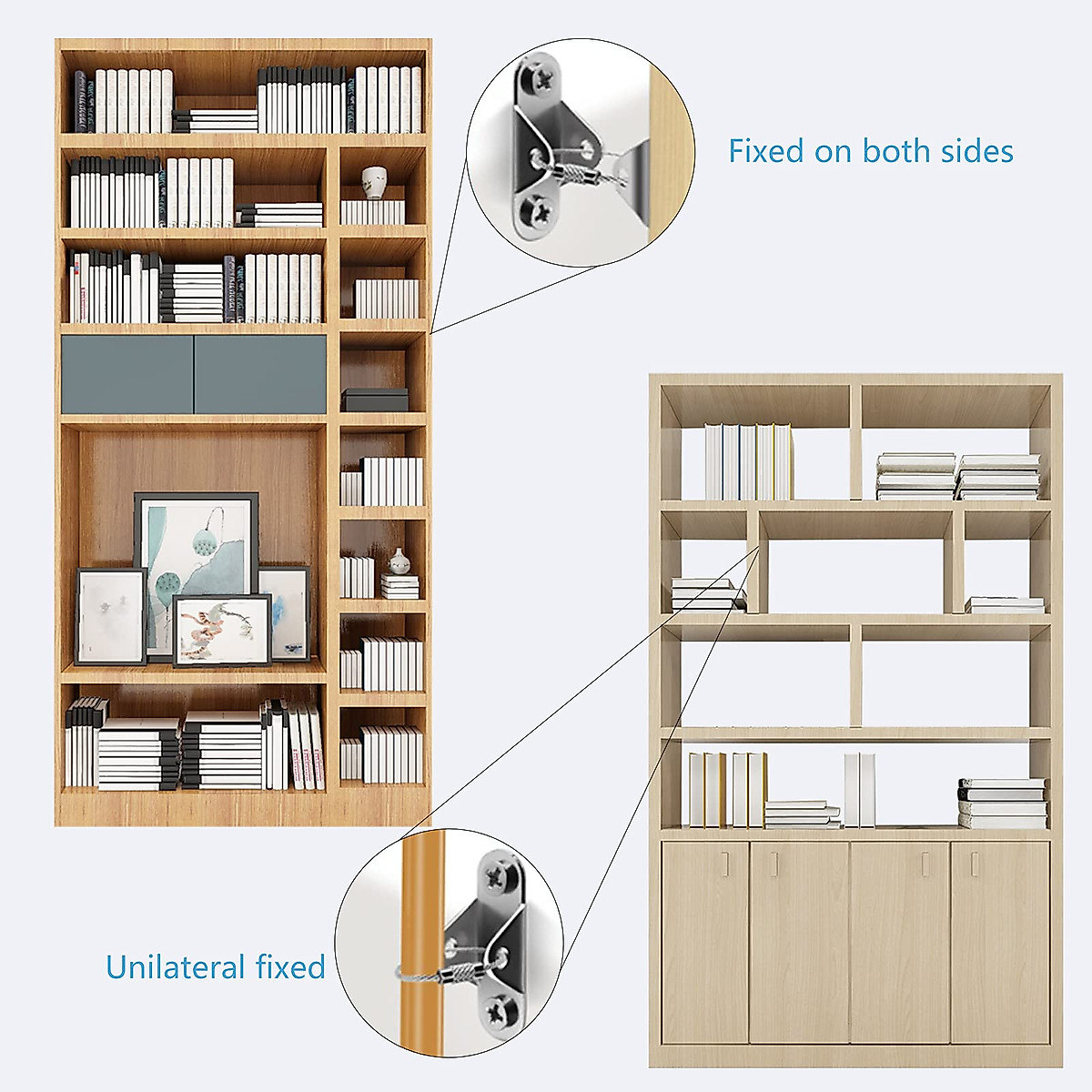 Furniture Anchors, Anti Tip Furniture Straps for Baby Proofing, 400lbs Tension Furniture Fixtures to Prevent Furniture from Falling, Used to Protect The Safety of Children and Pets(1pcs)