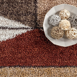 nuLOOM Kali Shaggy Diamond Tassel Clearance Area Rug, 5x8, Multi