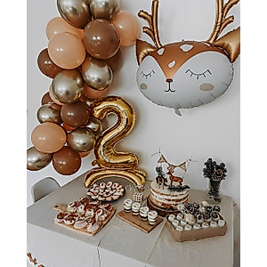 Red and Gold Party Balloons, 50 Pcs 12 Inch Burgundy Balloons Ruby Red and Gold Latex Balloons For Birthday Engagement Wedding Bridal Shower Anniversary Valentines Decorations