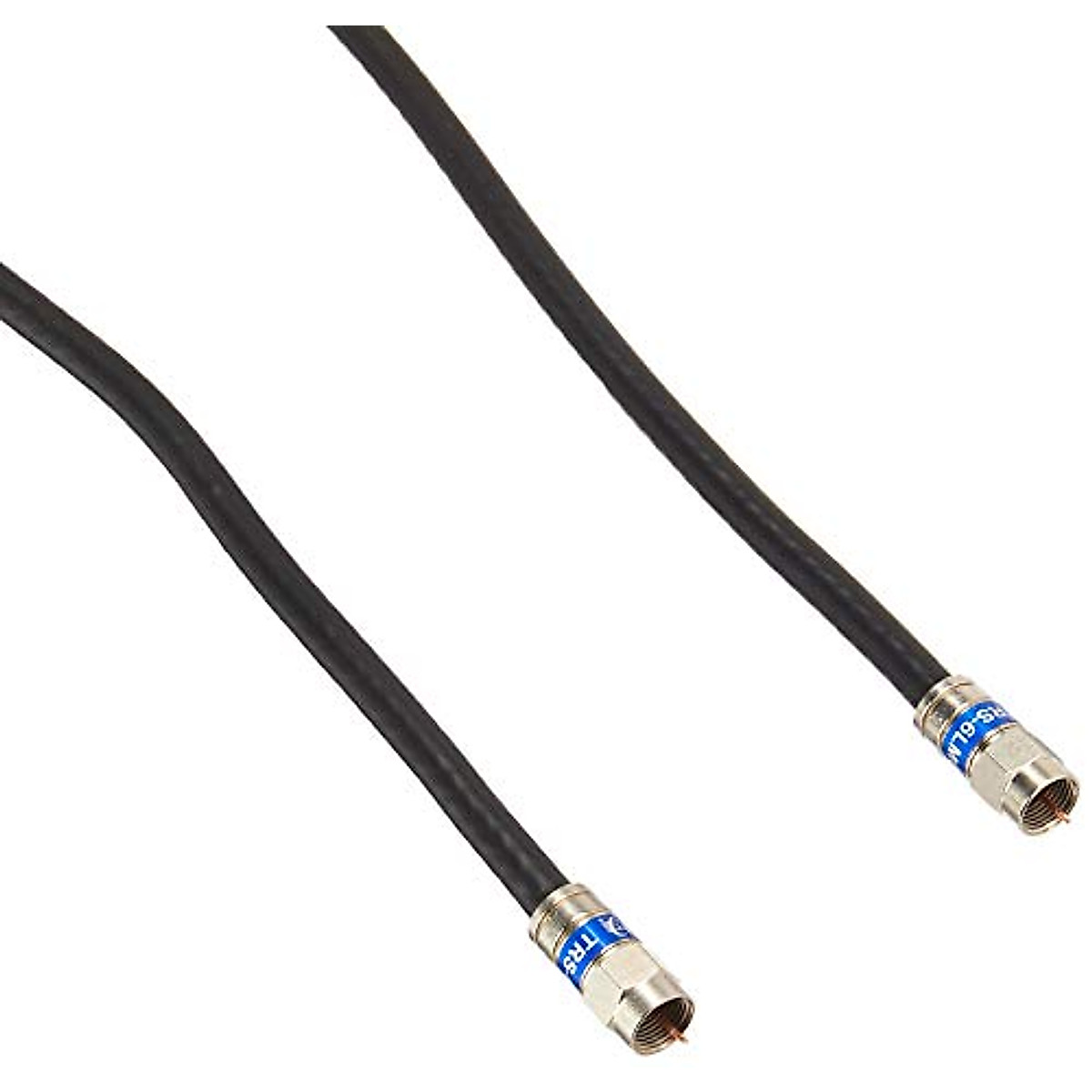 50ft Weather Seal Quad Shield Outdoor 3GHZ RG-6 Coaxial Cable 75 Ohm (Satellite TV or Broadband Internet) Anti Corrosion Brass Connector RG6 Fittings Assembled in USA by PHAT SATELLITE INTL