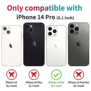 Ruky for iPhone 14 Pro Glitter Case, Bling Sparkle Flowing Quicksand Waterfall Flexible Soft TPU Bumper Cushion Shockproof Protective Women Girls Phone Case for iPhone 14 Pro 6.1 inches, Gradient Pink