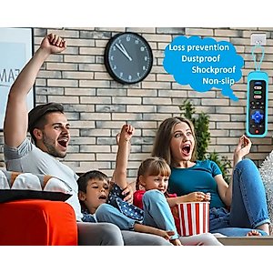 Replacement Remote for Roku TCL TV with Luminous Silicone Case, Compatible for TCL Roku, Hisense, Onn, Sharp, Element, Westinghouse, Philips Roku Series Smart TVs (Not for Roku Stick and Box)