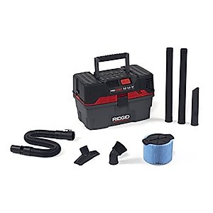 Ridgid 50318 4500RV ProPack Wet/Dry Vacuum, 4.5 gal, Red