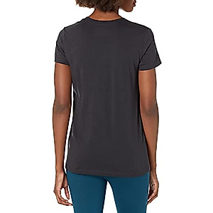 Under Armour Women's Standard Circle Wordmark Short Sleeve T-Shirt, (001) Black / / Opal Green, Medium