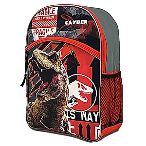 DIBSIES Personalized Backpack created using Jurassic World Backpack