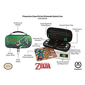 PowerA Protection Kit for Nintendo Switch Lite -The Legend of Zelda: Link Hyrule