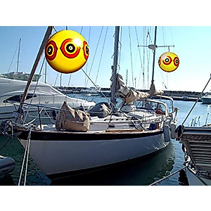 Bird-X Scare-Eye Bird Repellent Predator Eyes Balloon, Yellow