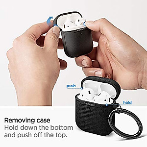 Spigen Urban Fit Designed for Apple Airpods Case Cover for Airpods 1 & 2 [LED Light Visible] - Black