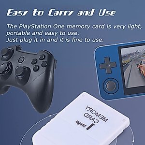Memory Card Portable 1MB Memory Card Stick for Sony PS1 Compatible with Any One Games White [video game] [video game]