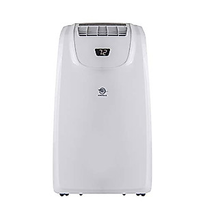 AireMax Portable Air Conditioner and Heater with Remote Control | For Rooms up to 500 Sq.Ft. | 24H Timer | Auto Restart | Wheels | LED Display | 4 Modes | White | APE514H