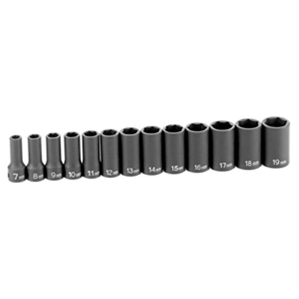 Grey Pneumatic (1213MSD) 3/8" Drive 13-Piece Semi-Deep Metric Socket Set