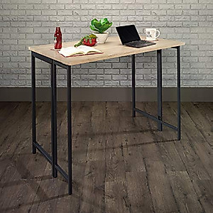 Sauder North Avenue Table with Drop Leaf, L: 47.50" x W: 28.38" x H: 36.13", Charter Oak Finish