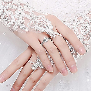 ATESSON S925 Platinum Plated Sterling Silver Engagement Rings,2ct Cut Diamond Ring for Women,4 Prong Moissanite Anniversary Promise Ring,Size Adjustable